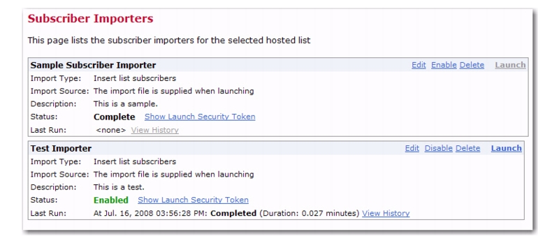 Adding and Maintaining Dataset Members and List Subscribers
